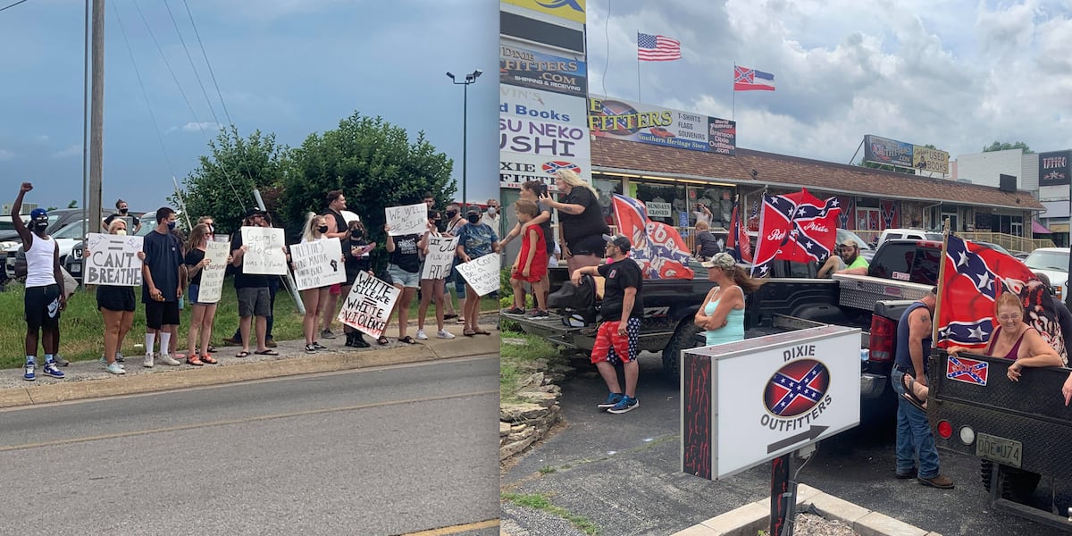 PHOTOS: Protesters, counterprotesters gather in Branson ahead of Black ... PHOTOS: Protesters, counterprotesters gather in Branson ahead of Black ...
